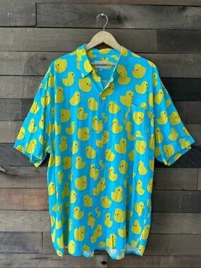 Tipsy Elves | Shirts | Tipsy Elves Mens Rubber Ducky Hawaiian Short ...